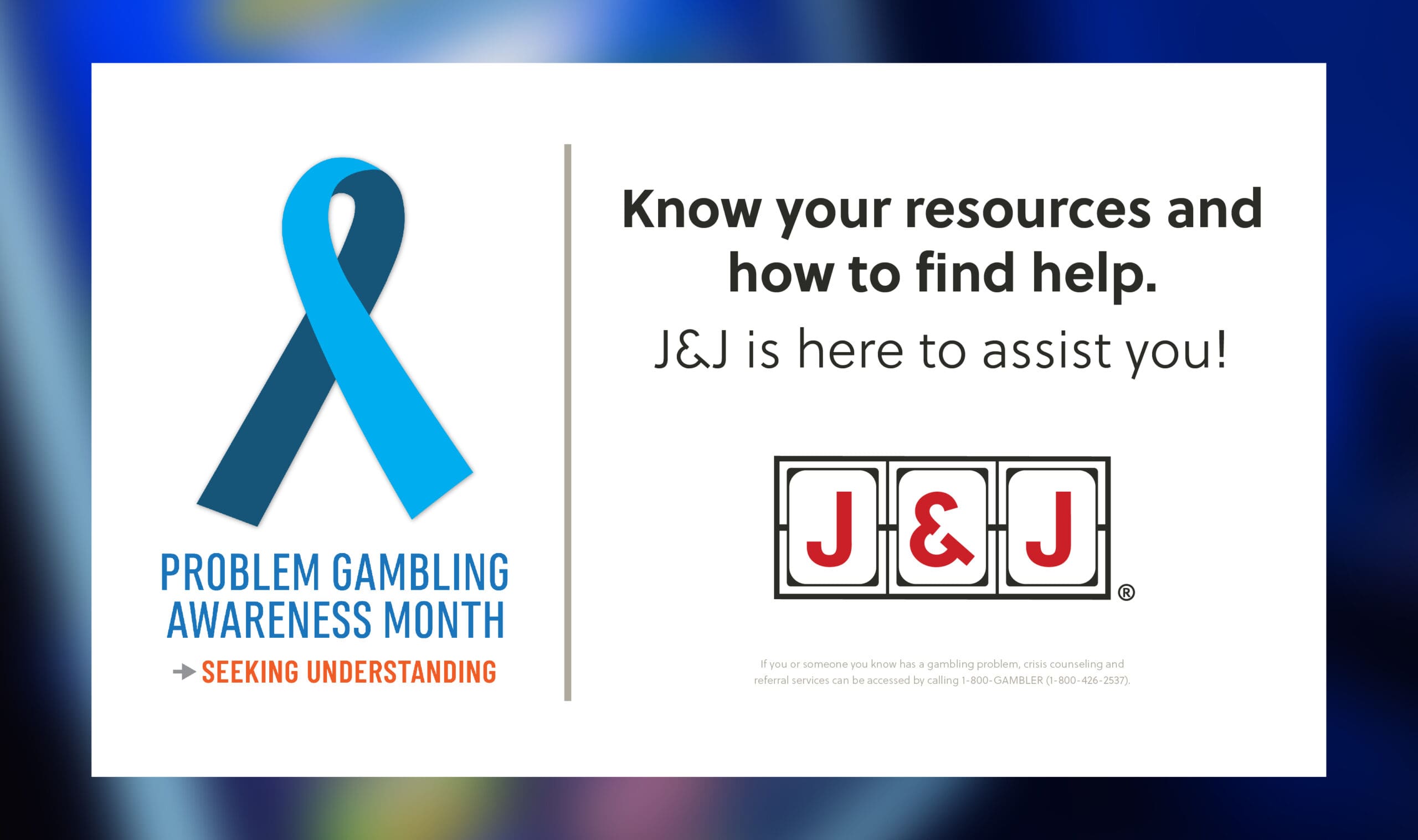 Problem Gambling Awareness Month 2025
