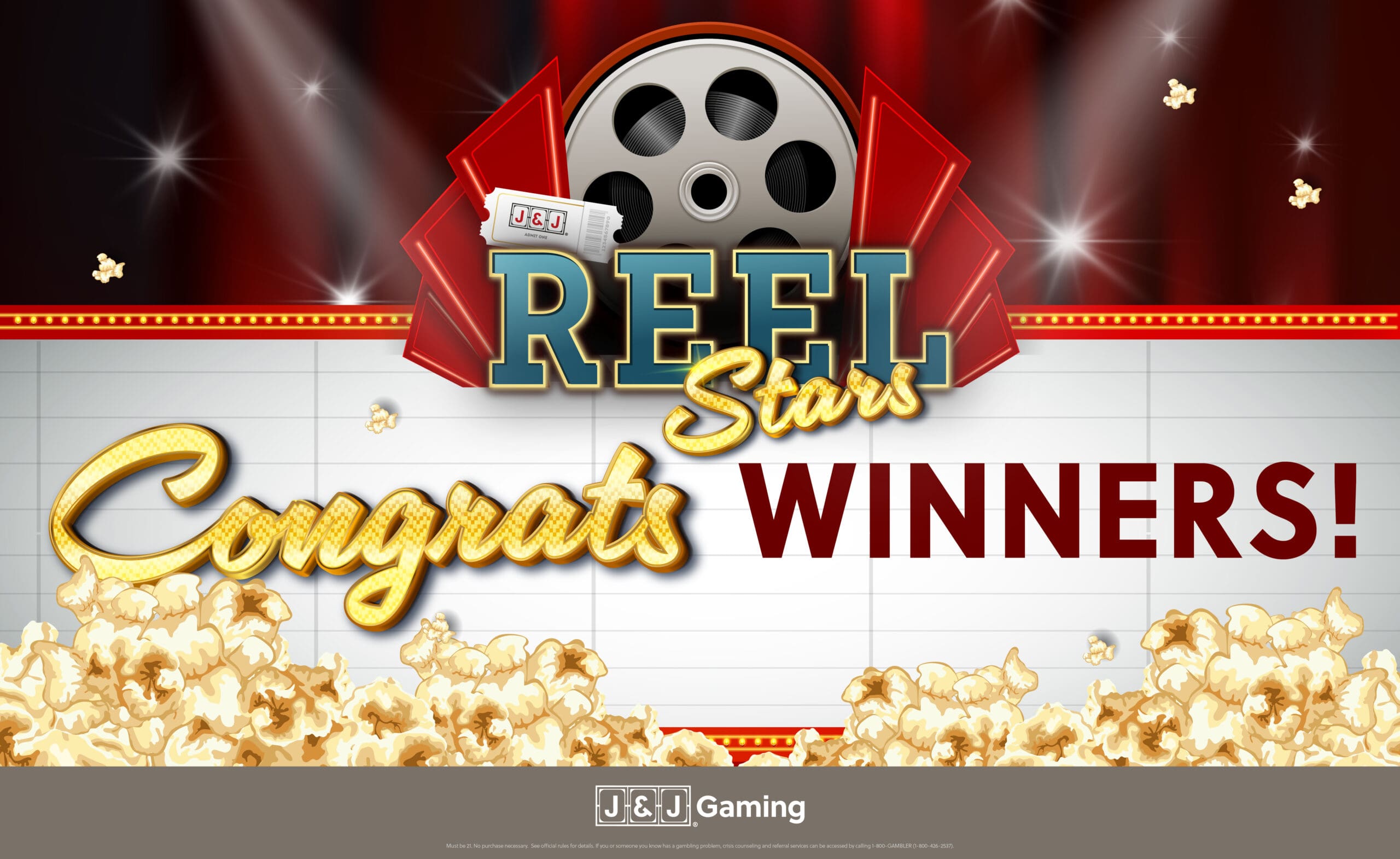 Reel Stars Sweepstakes awards $100,000+ | J&J Gaming