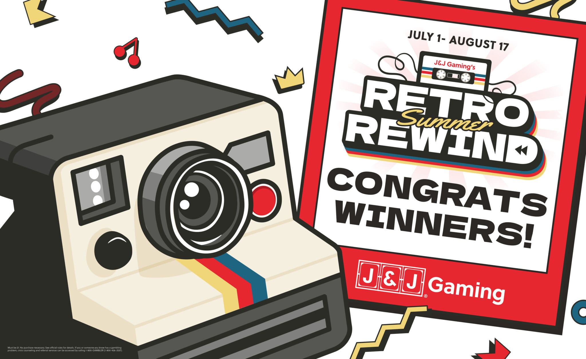 Retro Summer Rewind Sweepstakes awards $150,000+ | J&J Gaming