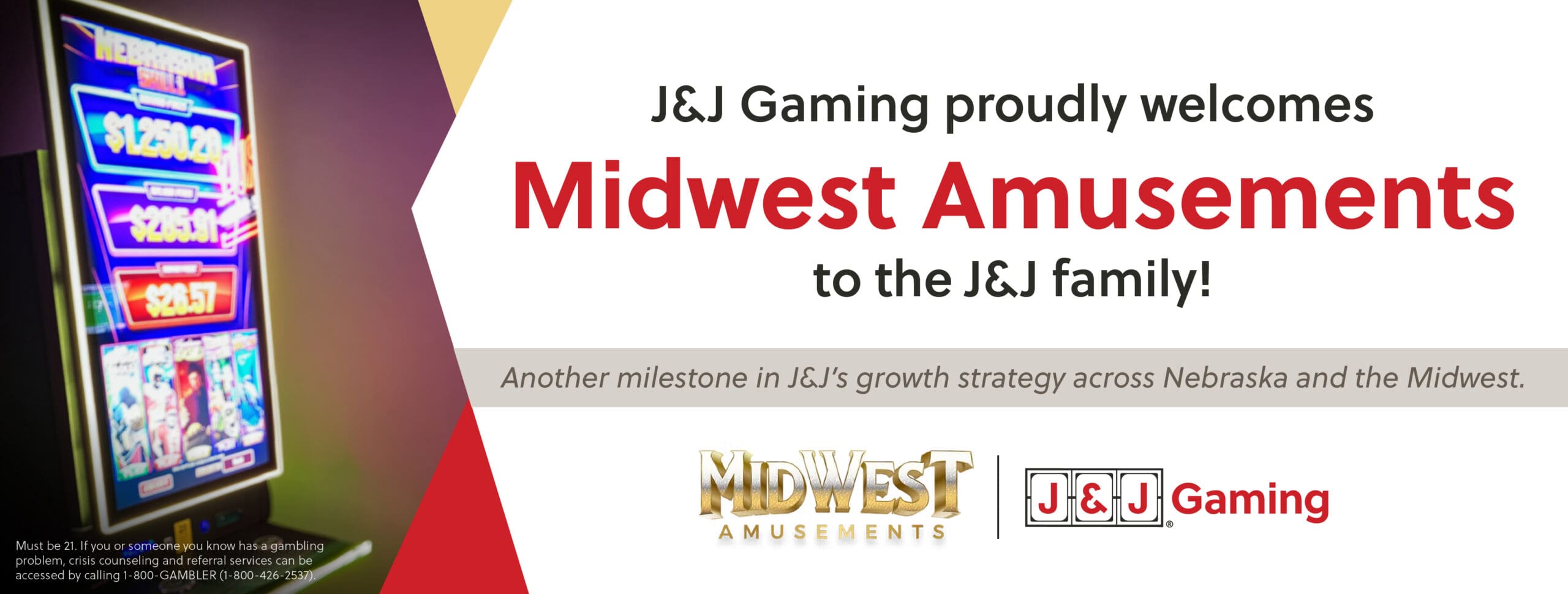 J&J Gaming Completes the Acquisition of Midwest Amusements | J&J Gaming